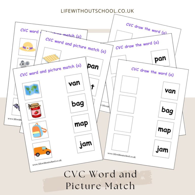 Free Printable CVC Worksheets for Kids – Phonics Fun