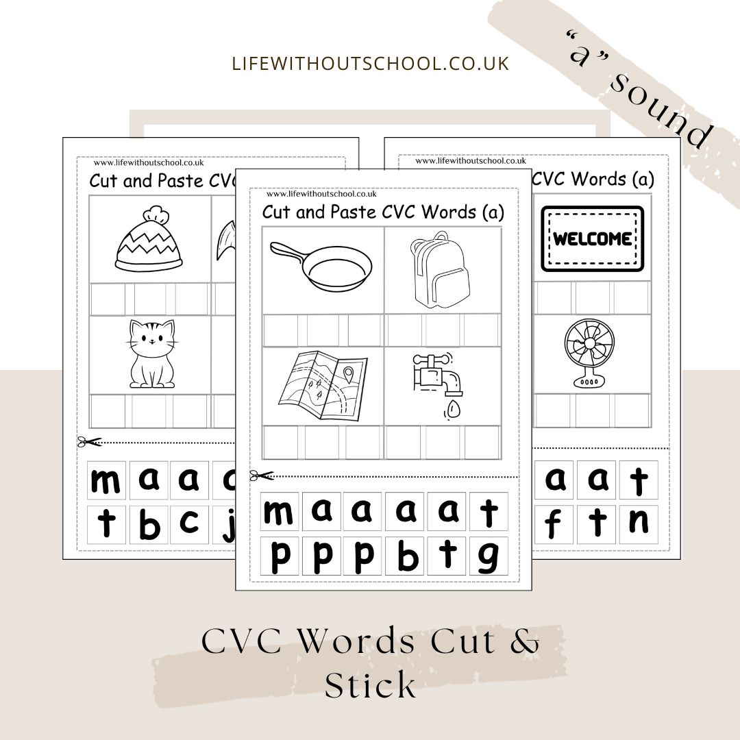Free Printable CVC Worksheets for Kids – Phonics Fun
