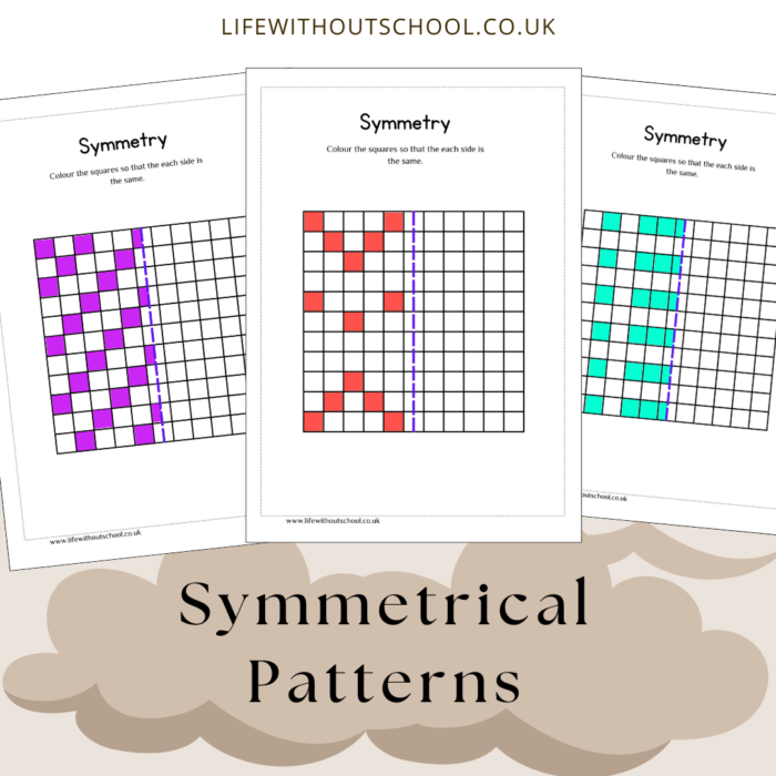 Free Symmetry Pattern Worksheets - Life Without School