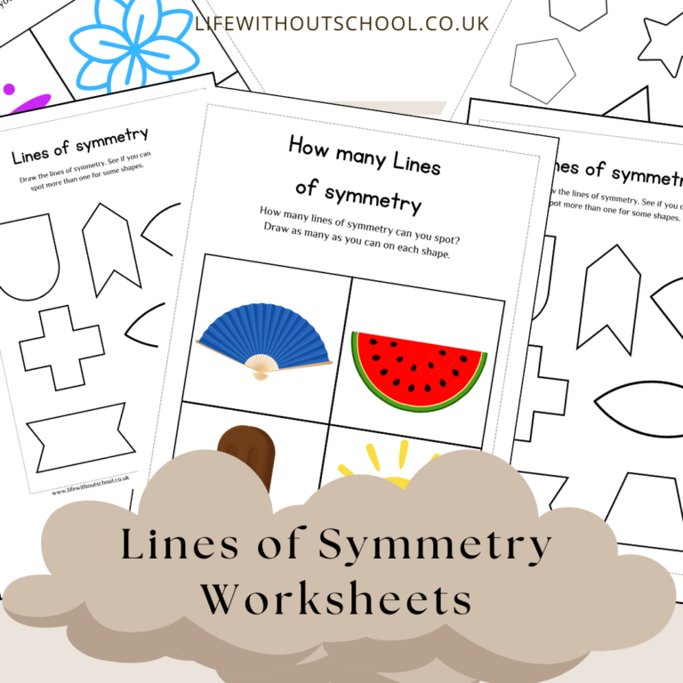 Lines of Symmetry Worksheets - Life Without School