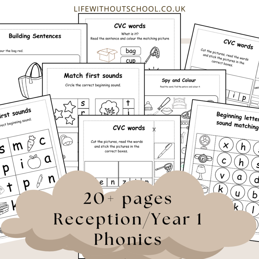 FREE KS1 Phonics Worksheets (Phase 2-3) Printable PDF - Life Without School